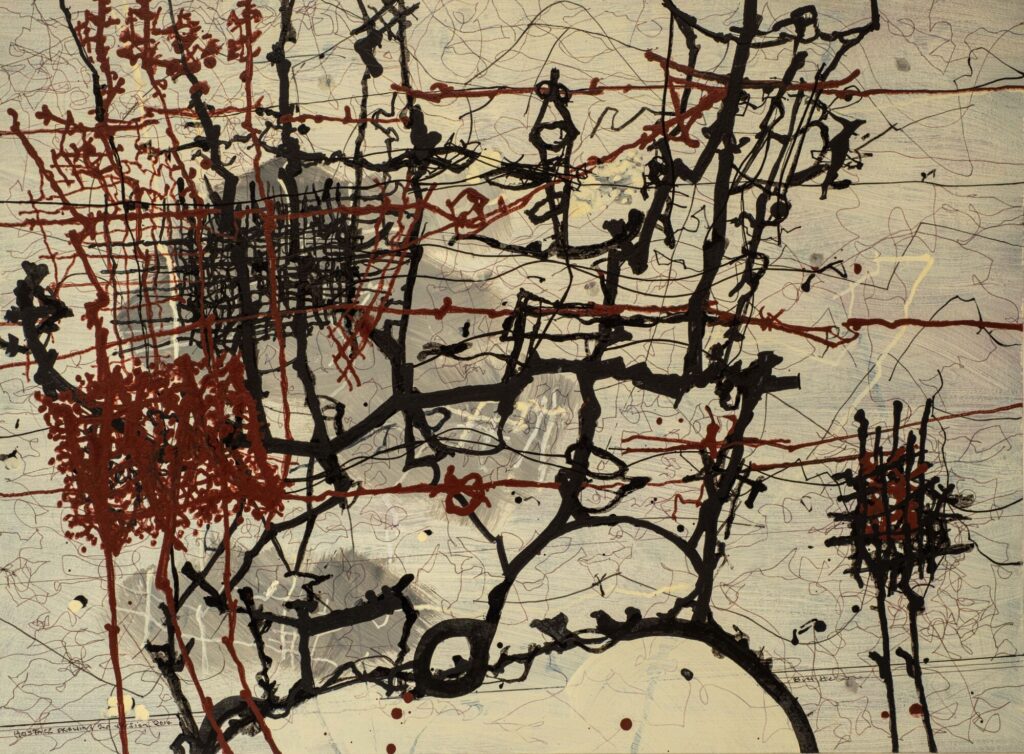 Hostage Drawing 2nd Version | Bill Henderson – Artist